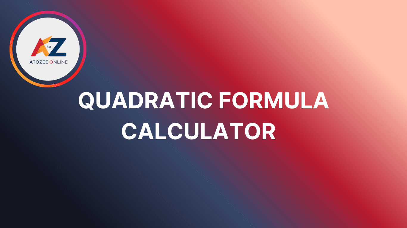 Quadratic Formula Calculator 1099
