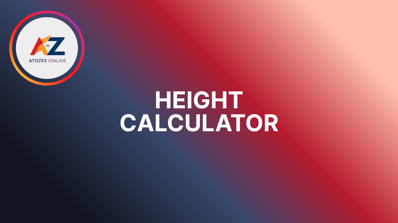 Height Calculator – Free Online Tool for Height Prediction